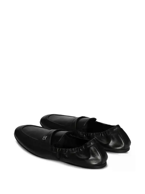 Dolce & Gabbana Calfskin Slippers - Black