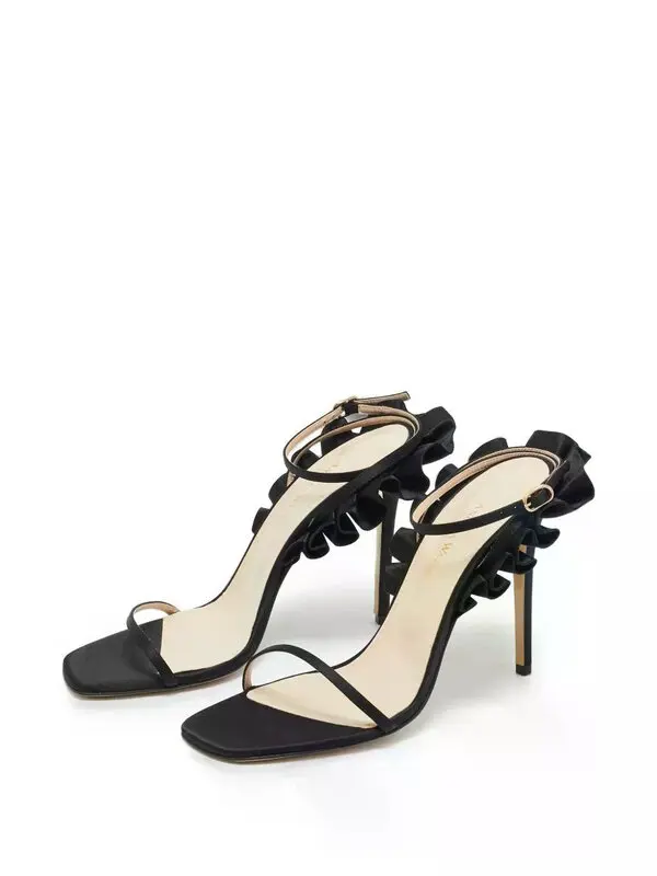 424 Rouched Ankle Strap Sandals