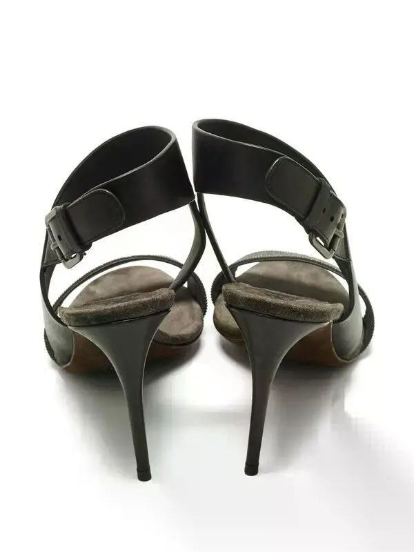 Brunello Cucinelli Monili Embellished Ankle Strap Sandals