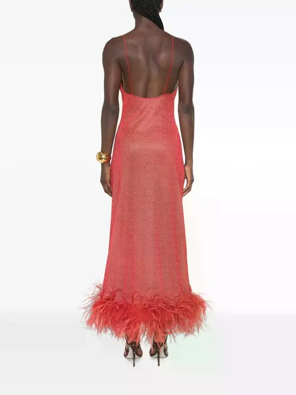 Oseree Lumière Plumage Maxi Dress