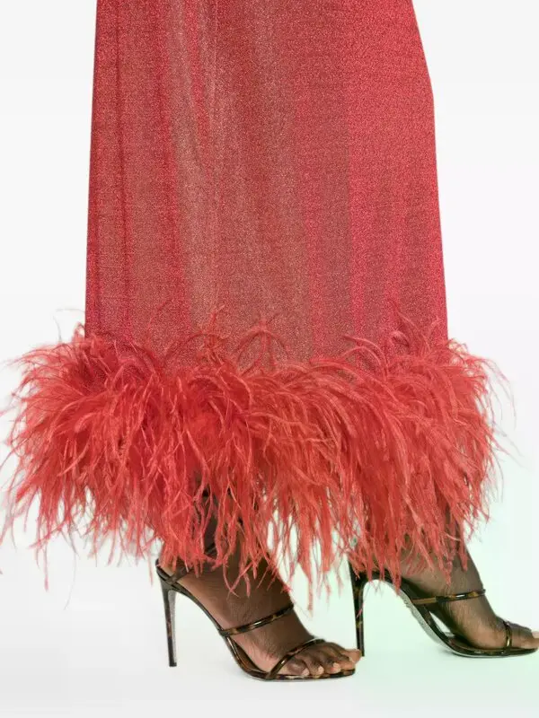 Oseree Lumière Plumage Maxi Dress