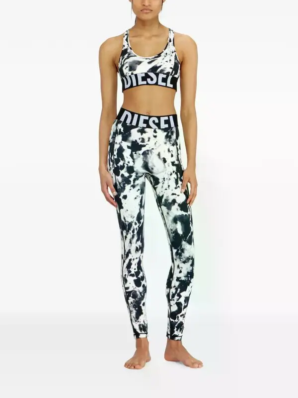 DIESEL® Sports Bra In Printed Microfibre