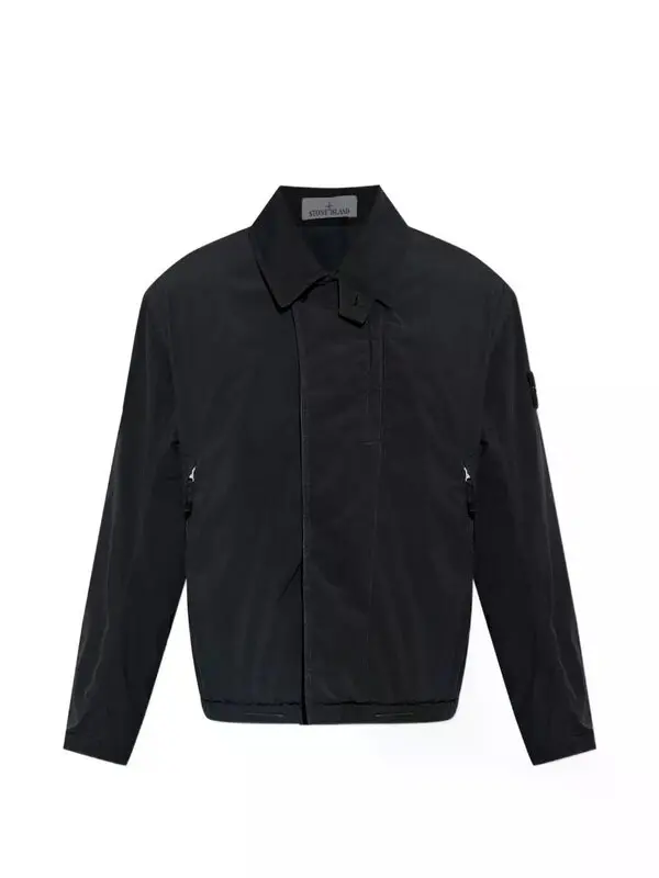 Stone Island Logo Patch Insulated Jacket - Blue