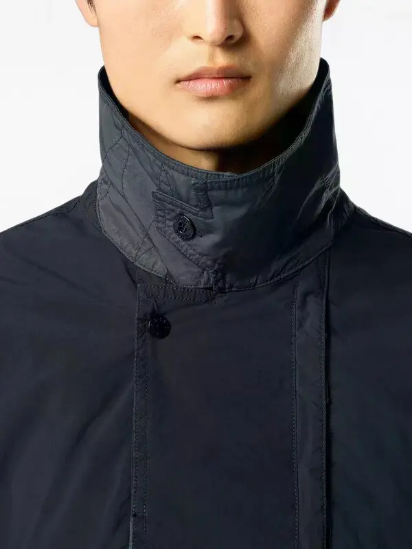 Stone Island Logo Patch Insulated Jacket - Blue