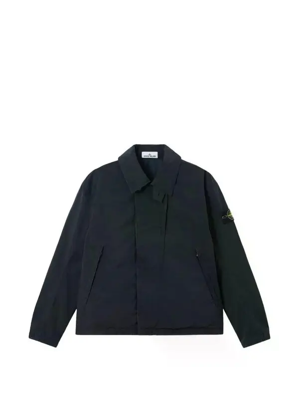 Stone Island Logo Patch Insulated Jacket - Blue