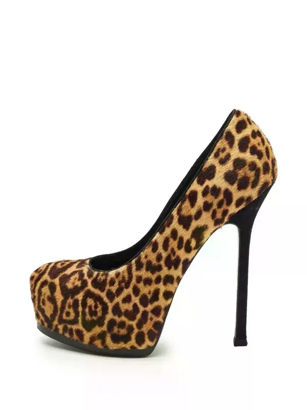 Saint Laurent Platform Stiletto Pumps - Neutrals