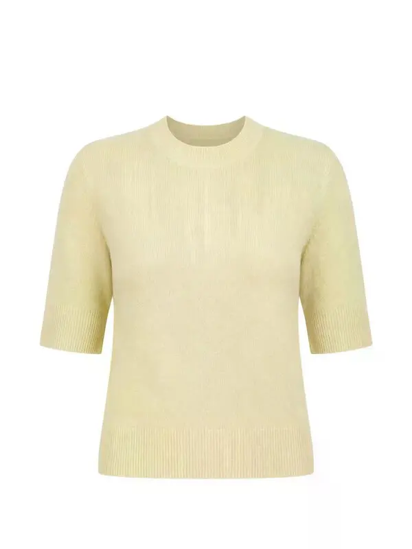 Le Kasha Chypre Short-sleeve Cashmere T-shirt - Yellow