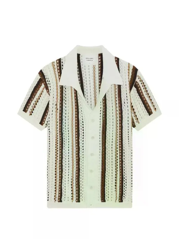 Frescobol Carioca Pinto Crochet Shirt - Neutrals