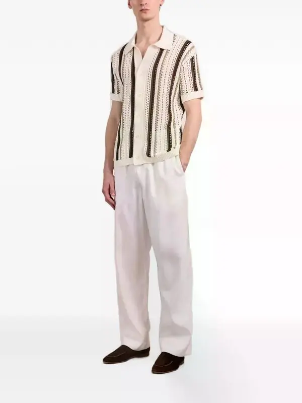 Frescobol Carioca Pinto Crochet Shirt