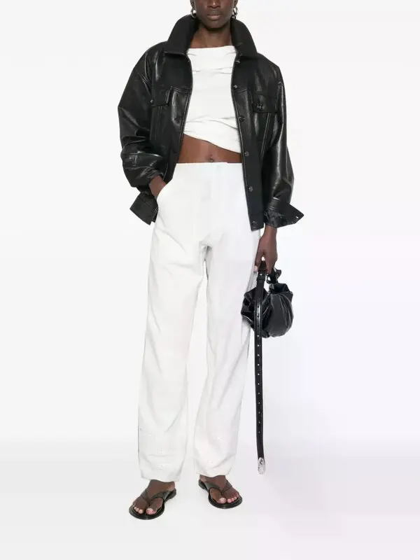 Coperni Eyelet Detailing Trousers - White
