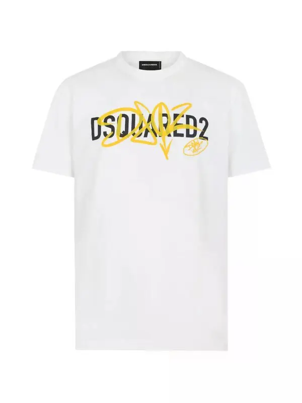 Dsquared2 Graffiti Cool-fit T-shirt - White
