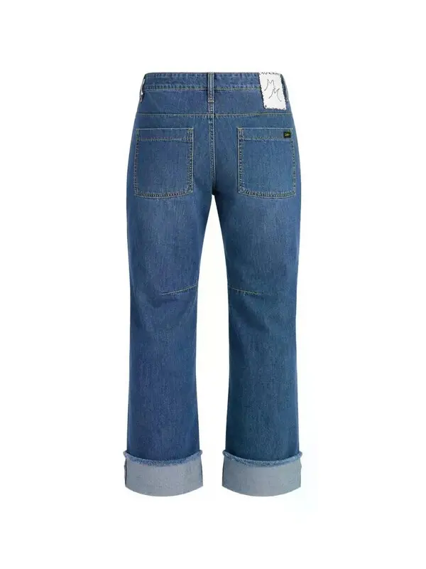 MAURIZIO MASSIMINO Patch-pocket Turn-up Jeans