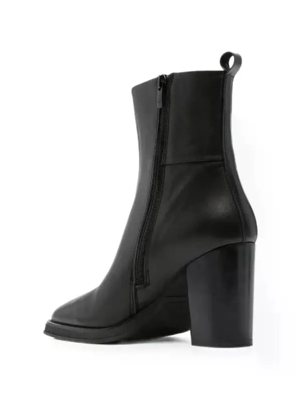 SERGIO MORETTI FIRENZE Pointed-toe Block-heel Ankle Boots