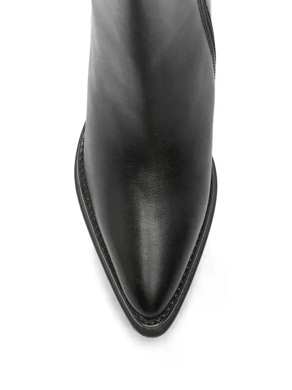 SERGIO MORETTI FIRENZE Pointed-toe Block-heel Ankle Boots