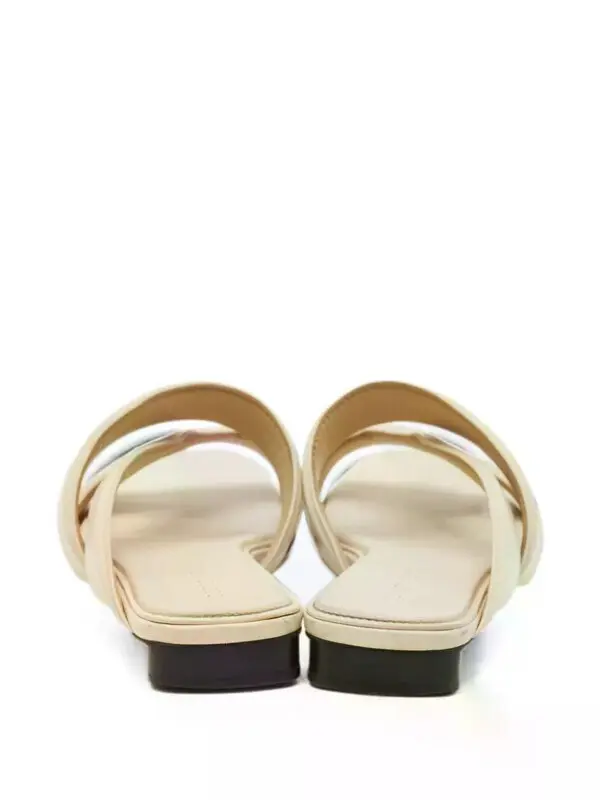 Bottega Veneta The Band Leather Slides - Neutrals