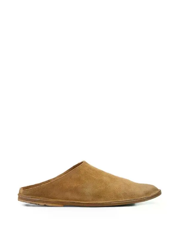 Marsèll Suede Slip-on Sandals - Neutrals