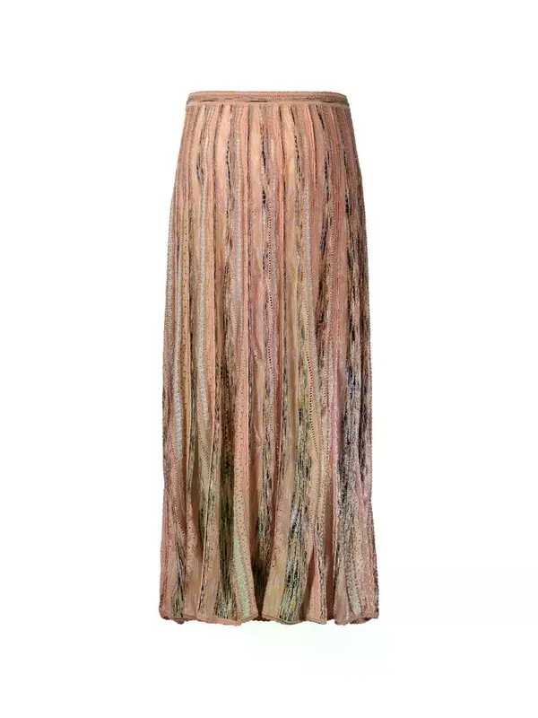 Ulla Johnson Clio Geometric Pattern Maxi Skirt - Pink