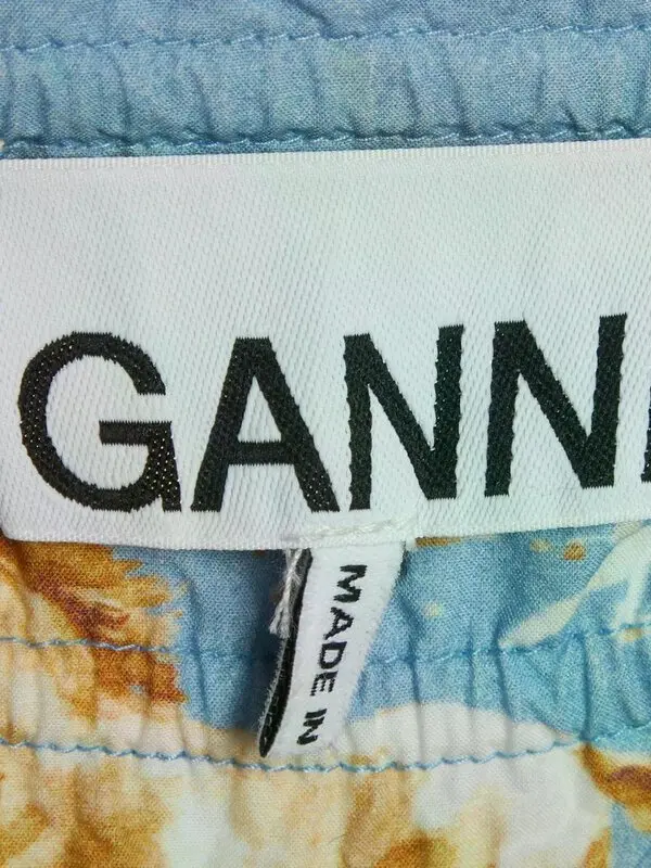 GANNI Horse-print Strappy Dress