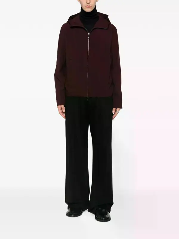 Emporio Armani Hooded Zip Jacket - Red