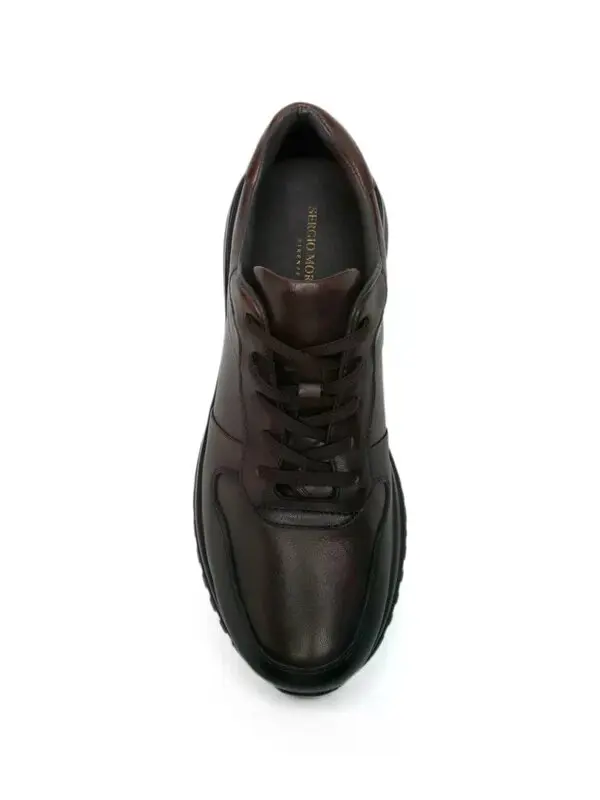 SERGIO MORETTI FIRENZE Leather Lace-up Sneakers