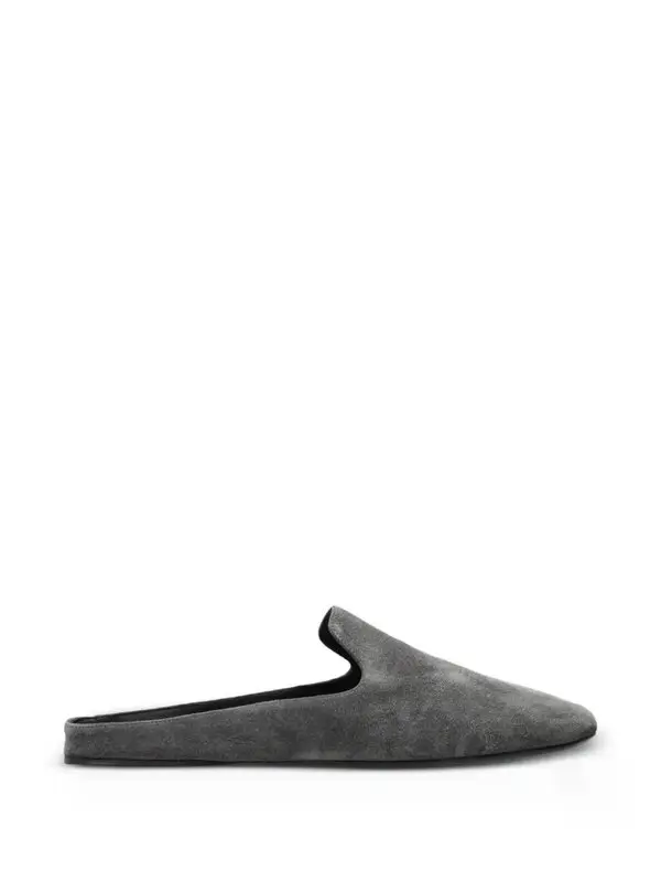 Max Mara Suede Slides - Grey