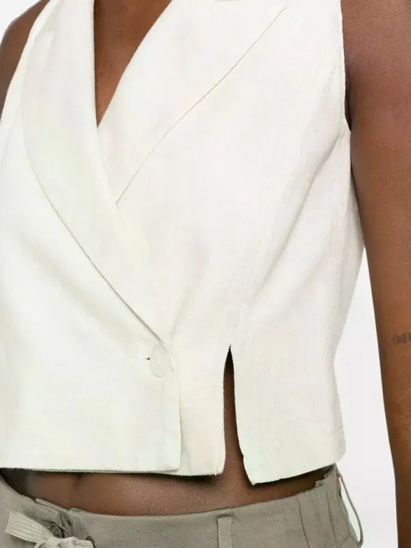 Emporio Armani Sleeveless Double-breasted Jacket