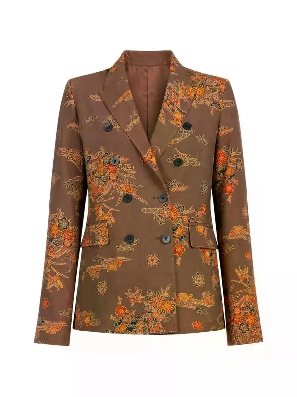 IBRIGU Komon Floral-print Blazer