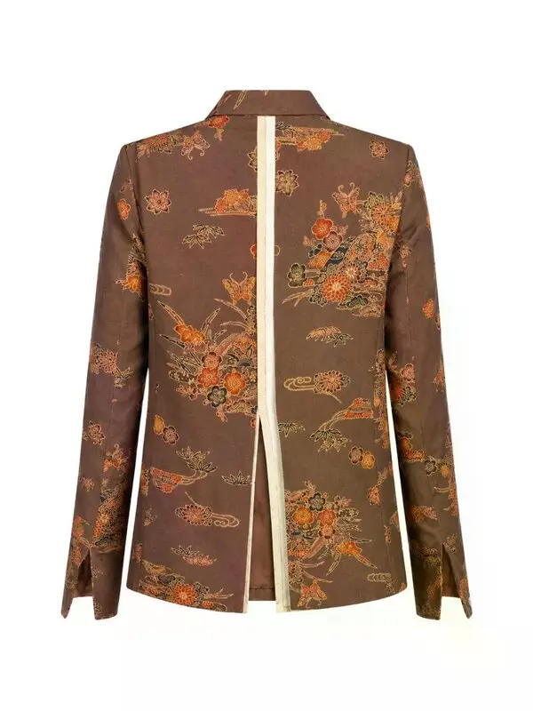IBRIGU Komon Floral-print Blazer