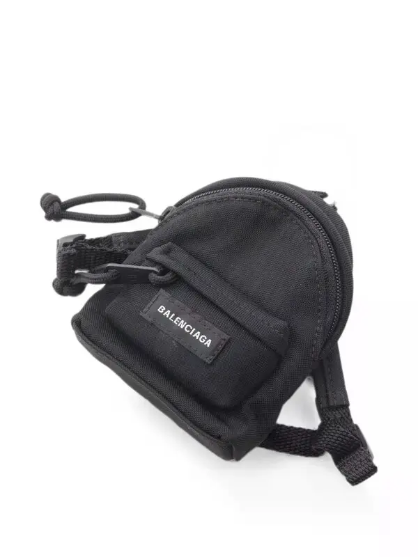 Balenciaga Micro Backpack Bag Charm - Black