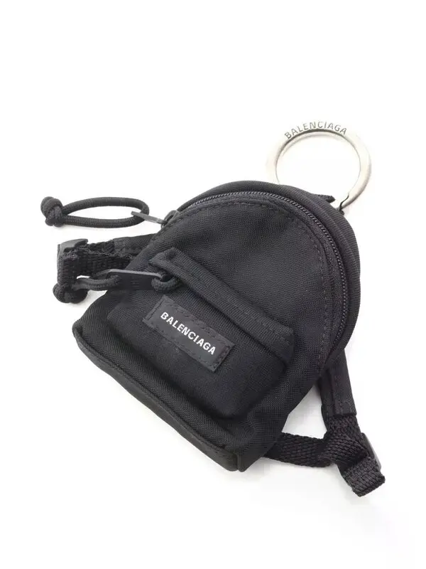 Balenciaga Micro Backpack Bag Charm - Black
