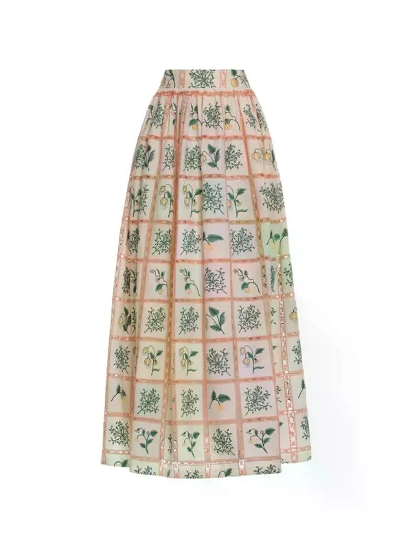 Agua Bendita Uchuva Maxi Skirt - Neutrals