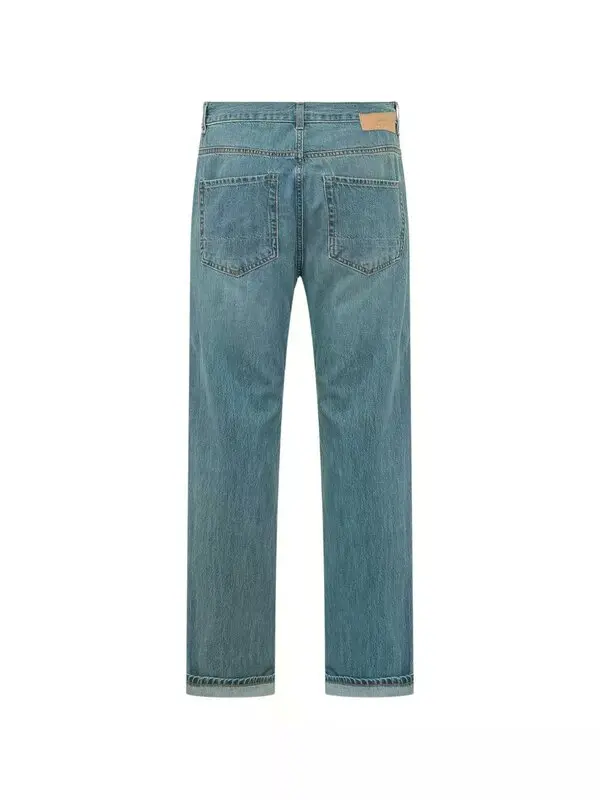 TELA GENOVA Straight-leg Jeans With Logo Patch