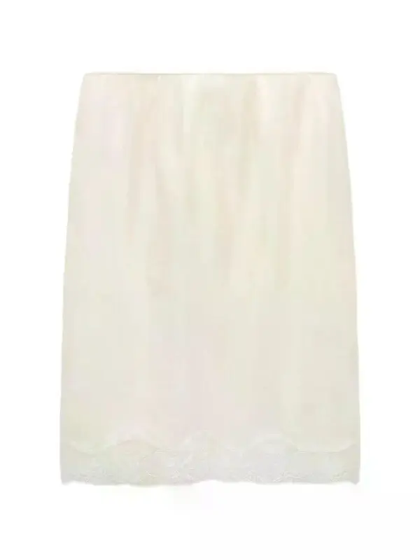 Dorothee Schumacher Habotai Silk Lace-trim Skirt