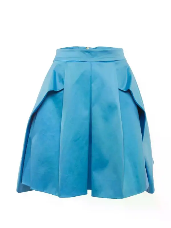 Versace Pleated Mini Skirt - Blue
