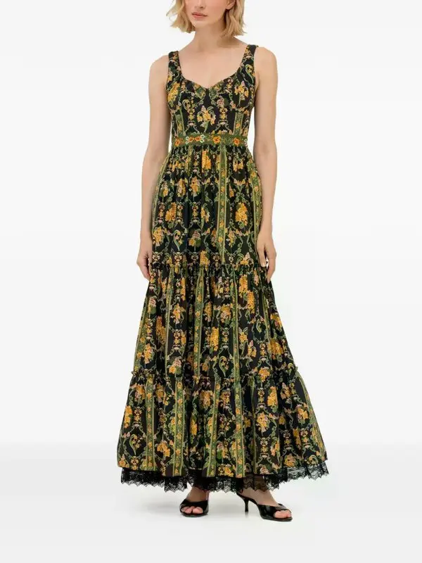 Agua Bendita Azulejo Cordillera Maxi Dress