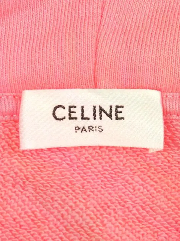 Celine Cotton Logo-print Hoodie