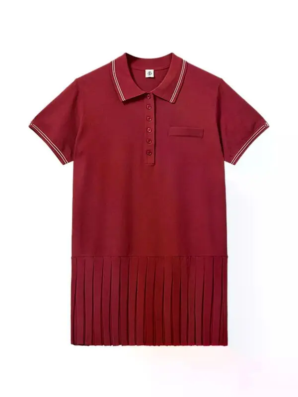THE GARMENT Madison Polo-collar Dress - Red