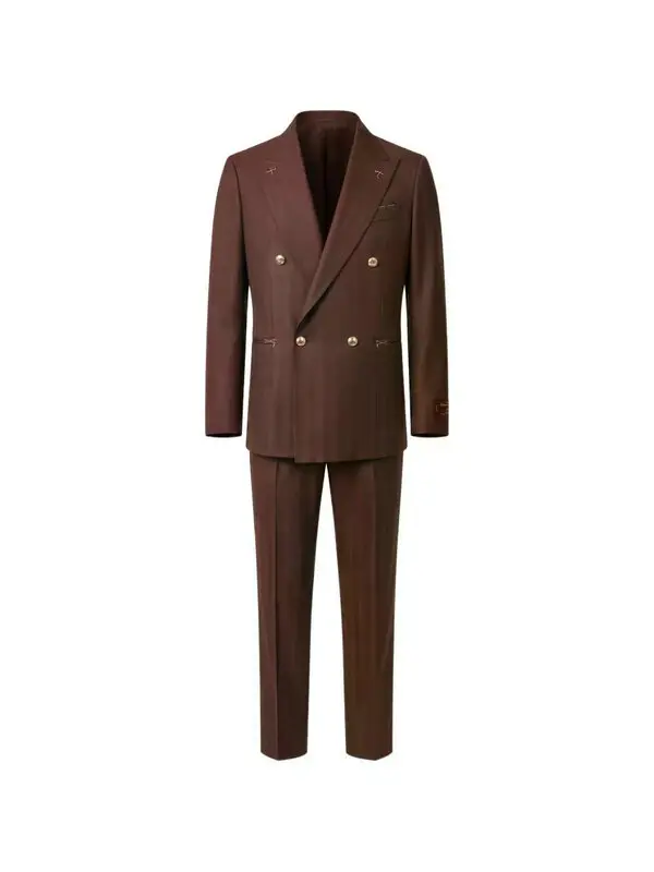 FRANZESE COLLECTION Double-breasted Wool Suit