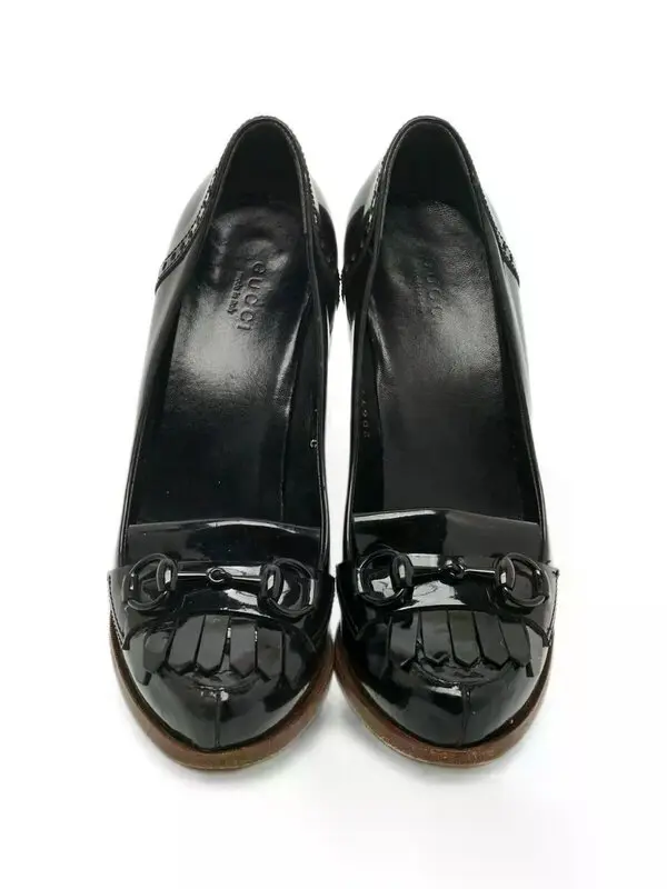 Gucci Horsebit Leather Heeled Pumps