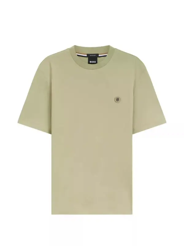 BOSS Double B Monogram-patch T-shirt - Green