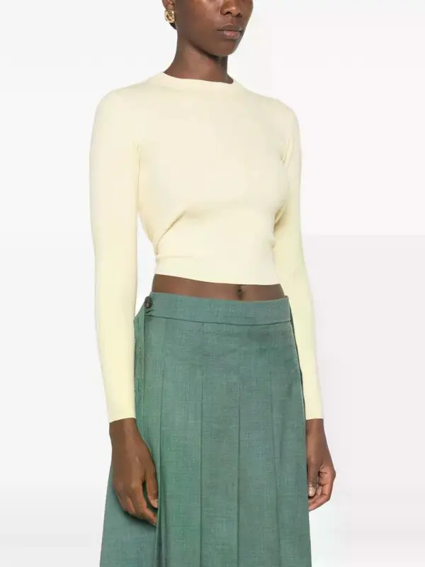 VICOLO Cut-out Tie-fastening Sweater