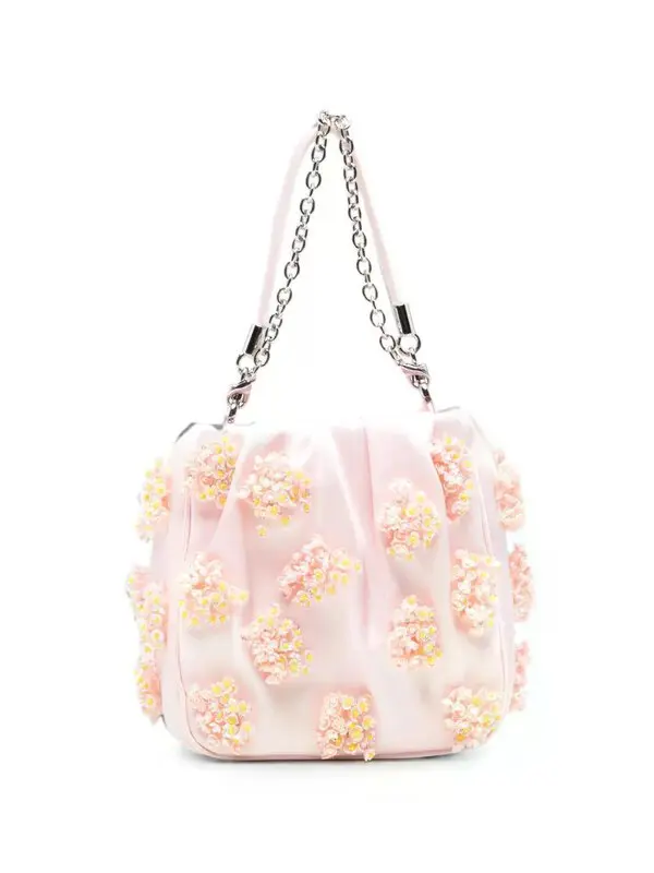 SELF-PORTRAIT Beaded Tote Bag - Pink