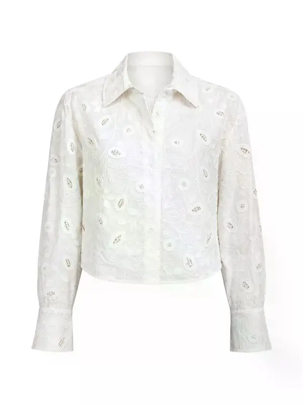 Simkhai Farlowe Broderie Anglaise Shirt - White