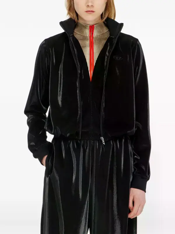 DIESEL® Slim Fit High Neck Zip-up Sweatshirt