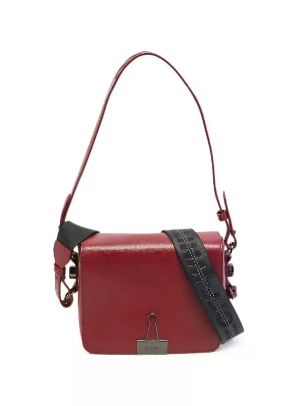 Off-White Binder Clip Shoulder Bag - Red