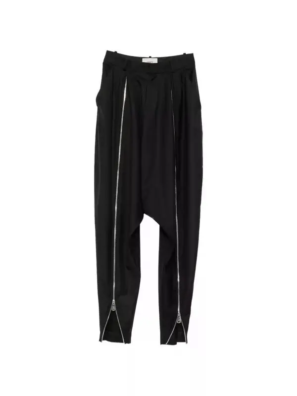 Coperni Wool Tapered Trousers With Zip Detail