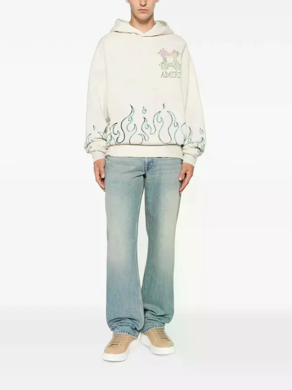 Amiri Flame Print Hoodie