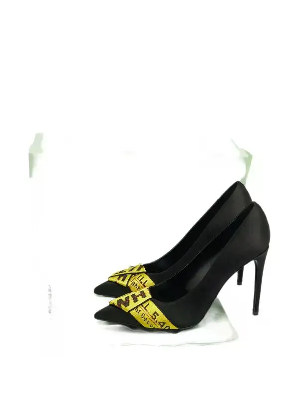 Off-White Commercial Bow Pointed-toe Heeled Pumps