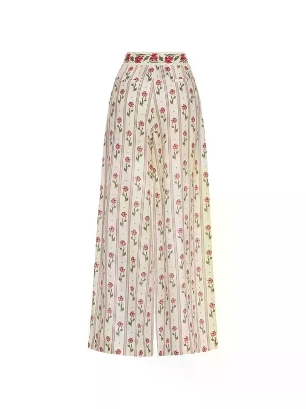 Agua Bendita Tota Quebrada Floral Print Trousers