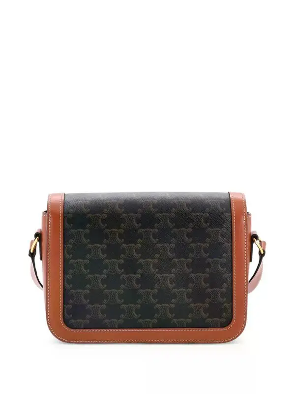 Celine Triomphe Shoulder Bag In Coated Canvas